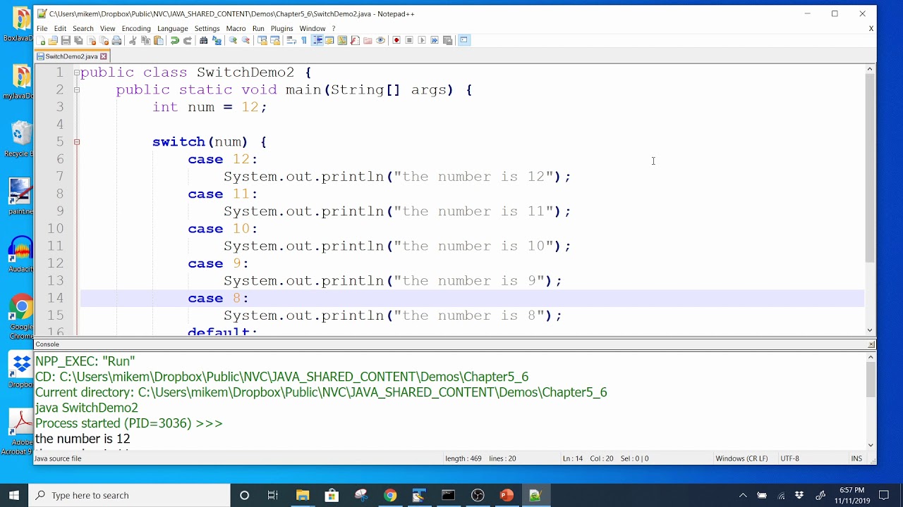 Java 1, Fall 2019 - Chapter 6 Lecture Part 1