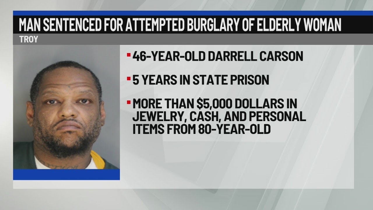Troy man sentenced for attempted burglary of elderly woman