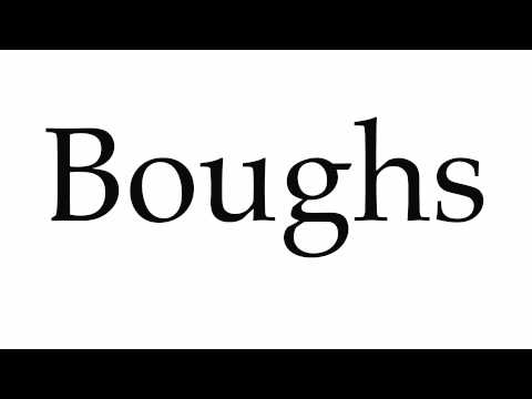 How to Pronounce Boughs