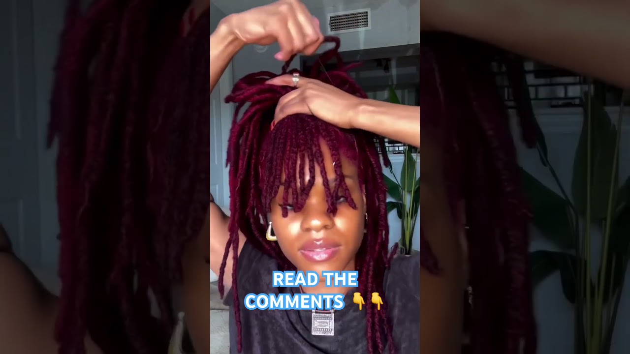 How to Do Loc Bang Updo #locs_18 #locs