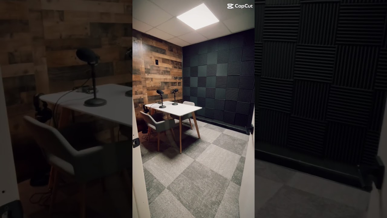 The build out for my new, rentable podcast studio is complete! #podcast