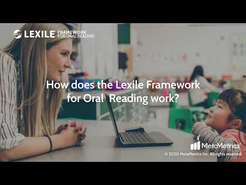 How does the Lexile Framework for Oral Reading work?