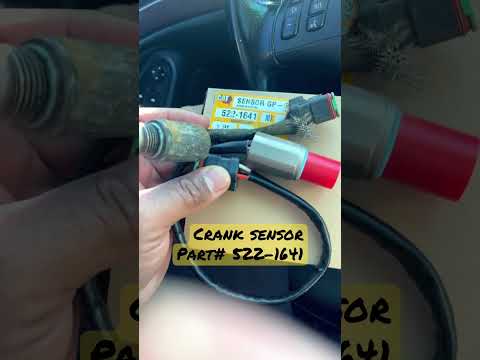 Replacing crank Sensor on my caterpillar motor @KenworthTruckCo #shorts