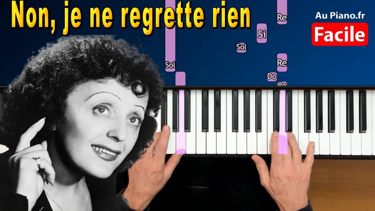 Edith Piaf Non, Je ne regrette rien (Wednesday Addams) - Piano Cover ...