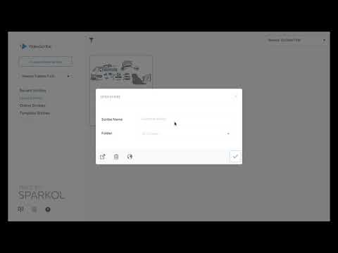 Sparkol VideoScribe | Save a scribe online without opening it on the canvas