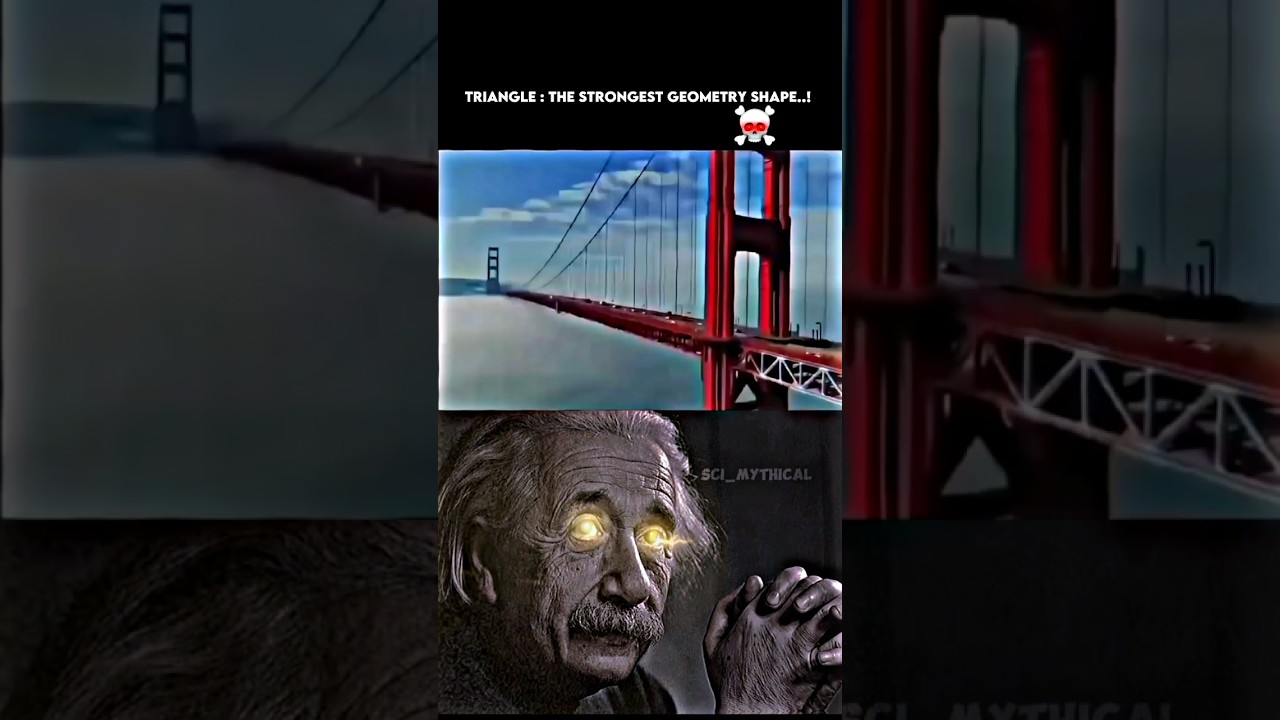 Triangle : The Strongest geometry shape..! #shorts #physics