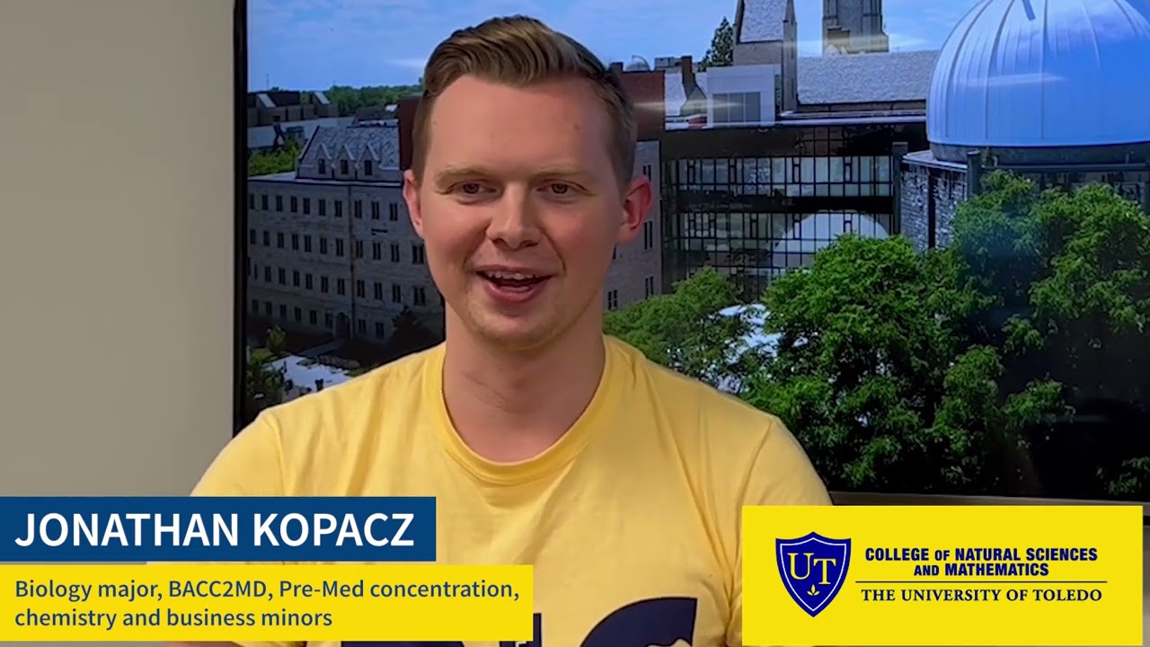 Jonathan Kopacz, Biology major, BACC2MD, pre-med undergraduate, College of Natural Sciences & Math