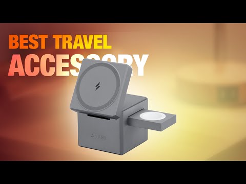 Best Apple 3-in-1 MagSafe Accessory For Travel (Anker 15W 3-in-1 Cube with MagSafe Charger)