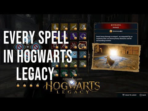 Complete Spell List For Hogwarts Legacy