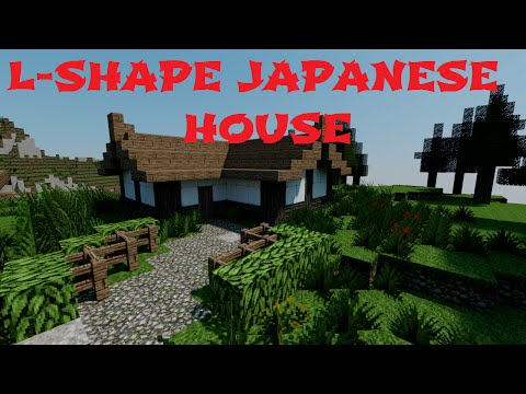 Japanese L-Shape House [Tutorial] Minecraft Map