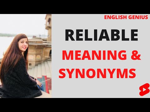 Reliable Meaning & Synonyms | Vocabulary #shorts @englishgenius1234