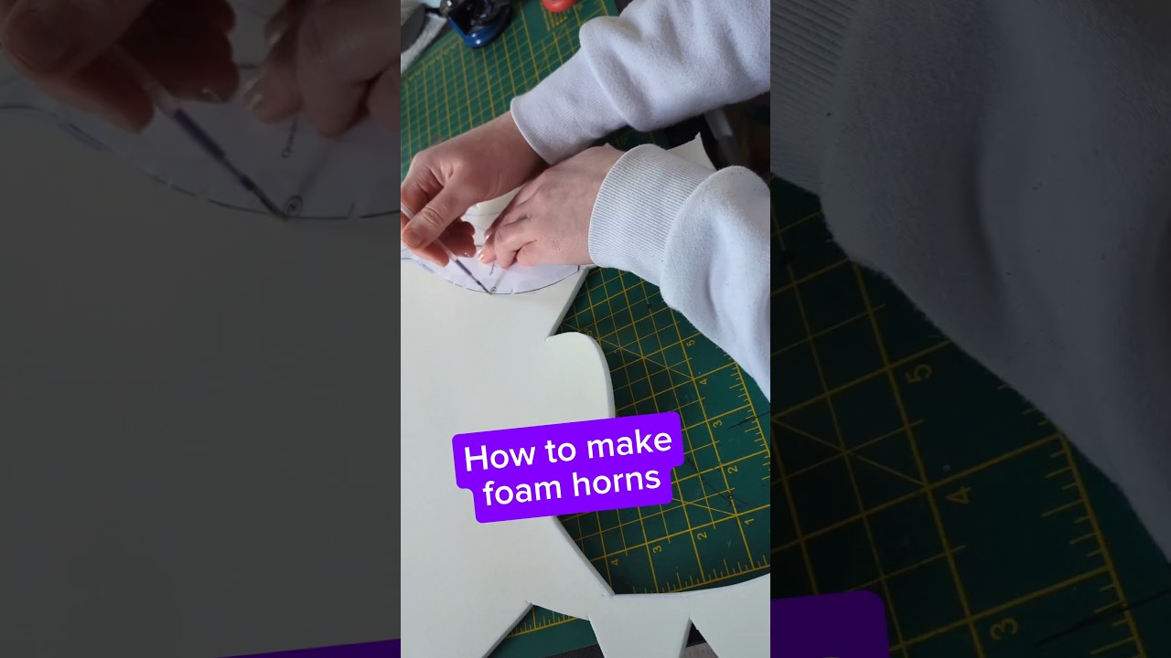 How to make foam horns - tutorial ✂️ #cosplay #diycrafts #selfmade