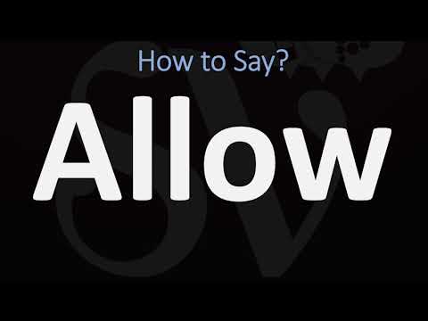 How to Pronounce Allow? (CORRECTLY)
