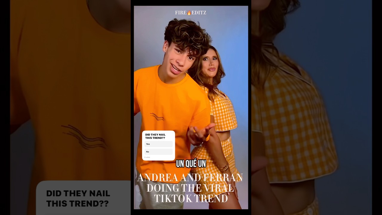 LOVE THIS DUO❤️!! - FERRAN AND ANDREA DOING The Viral TIKTOK TREND- @royaltyfam