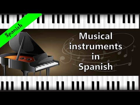 Musical Instruments in Spanish | kids learn Spanish vocabulary