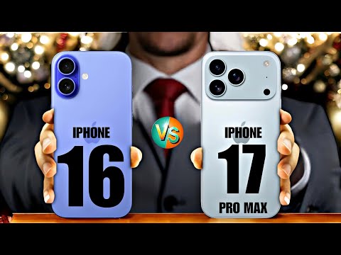 iPhone 16 vs iPhone 17 Pro Max ⚡⚡⚡ Mobile Compare @Thepmtech
