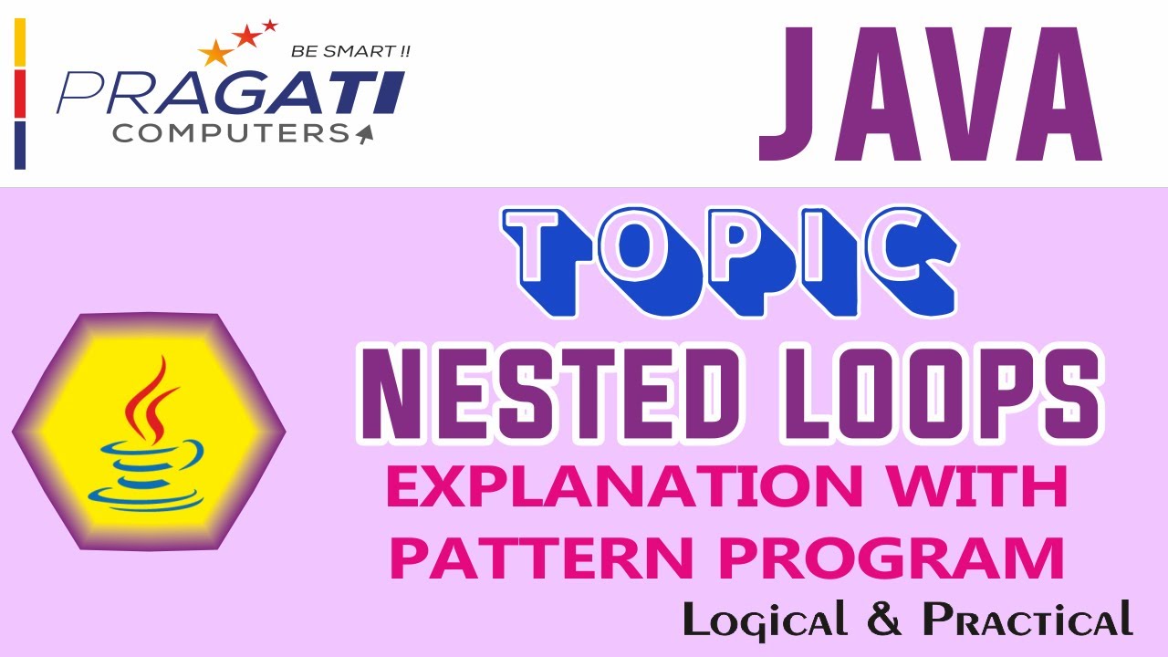 JAVA | Nested Loops | explained through various patterns logic