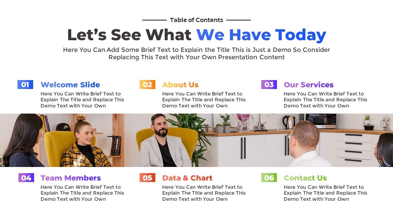 PowerPoint & Google Slides Contents Page Template