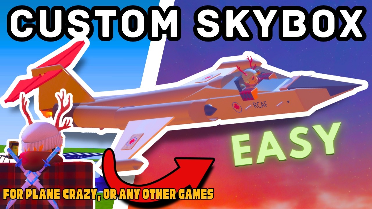 How to Get CUSTOM SKYBOXES in Roblox! (Plane Crazy and other games) Tutorial EASY