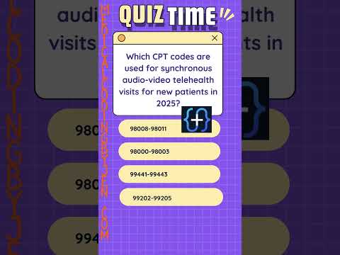 Do you know the new telemedicine cpt codes for 2025? Let's Practice! ﻿#cpcexamtips  [话题]  ﻿#cpcexam