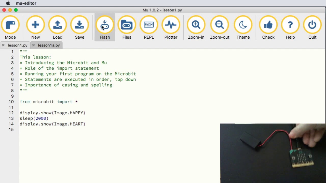 Microbit lesson 1 introduction