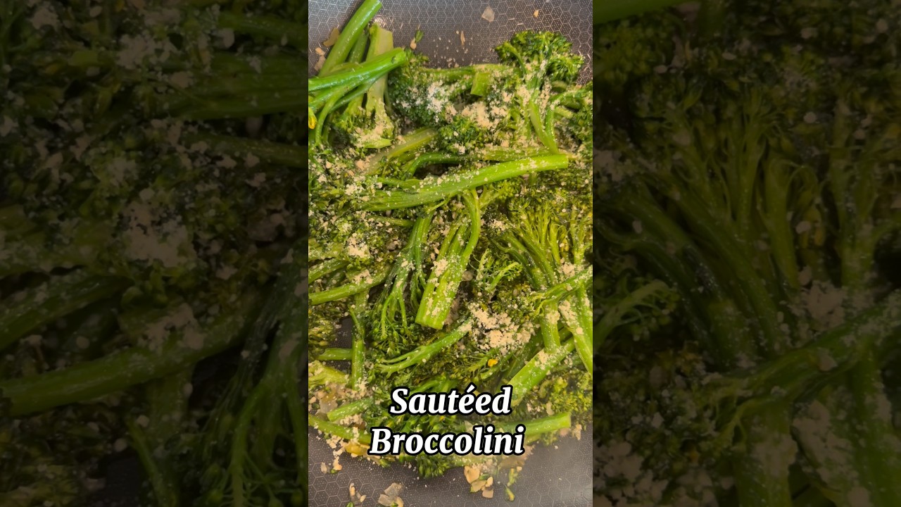 Sautéed Broccolini. #shorts #broccolini #vegetables #vegetarianrecipes #fypシ #viral