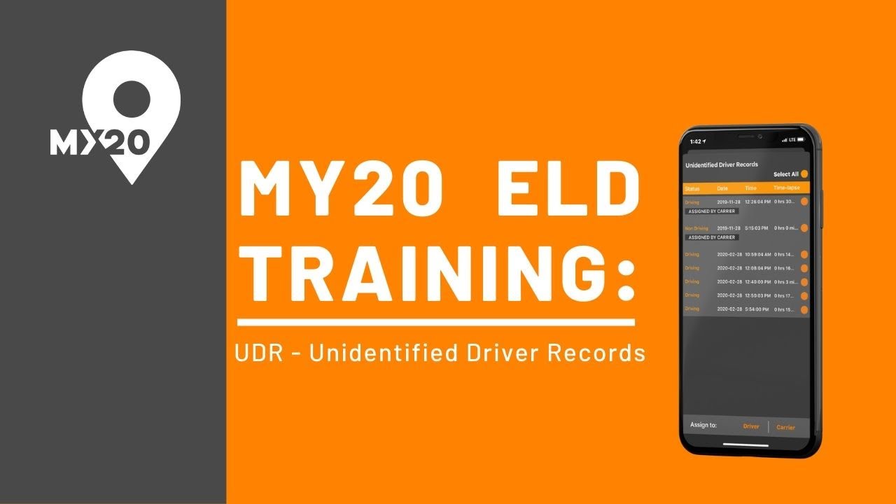 My20 UDR Training Video