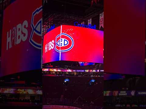 New giant screen and scoreboard at the Montreal Canadiens' Bell Centre arena in Montreal 📺