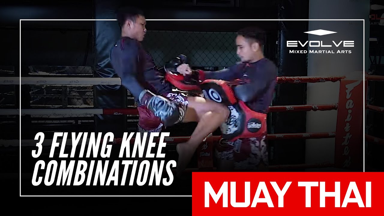Muay Thai | Singtongnoi Por Telakun’s 3 Flying Knee Combinations | Evolve University