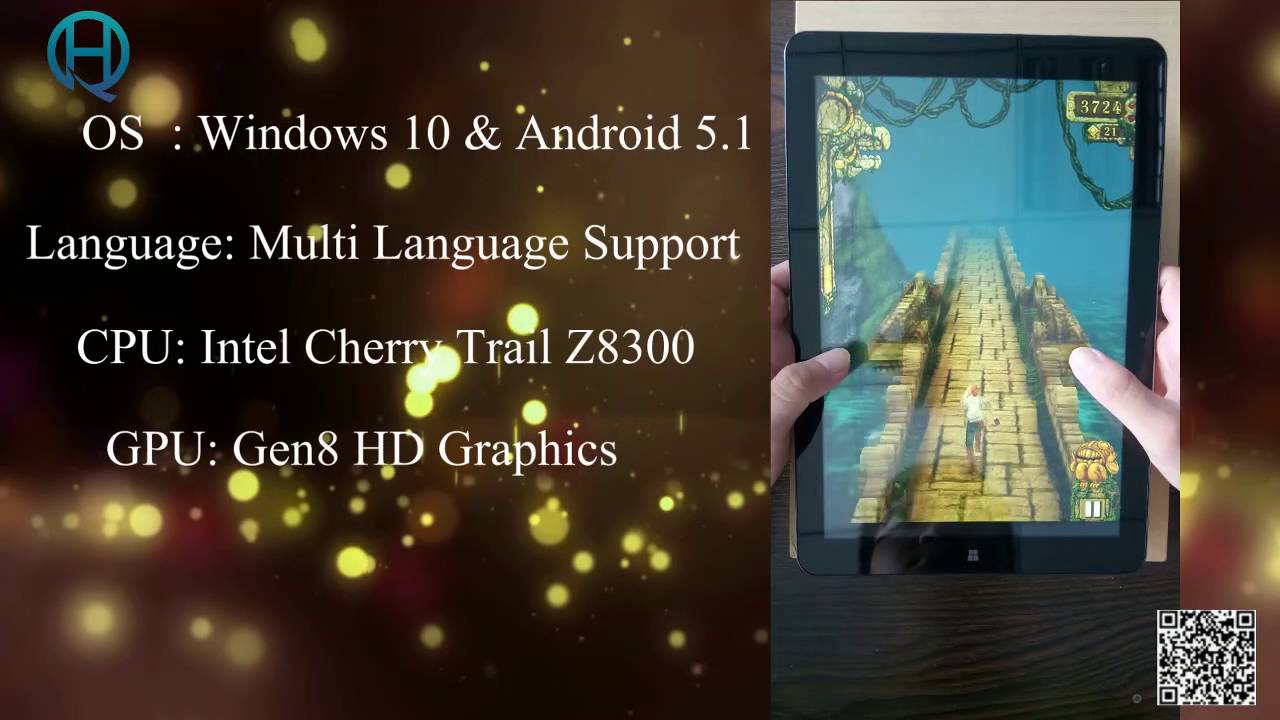 Chuwi Hi12 Tablet PC Intel Atom Cherry Trail Z8300 12 inch 4GB 64GB 11000mAh Windows 10 Android 5.1