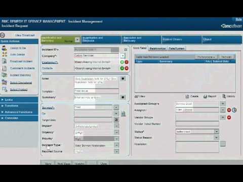BMC Remedy ITSM: Using the Process Flow Status Area with an Incident Request