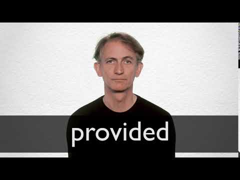 PROVIDED definition in American English | Collins English Dictionary