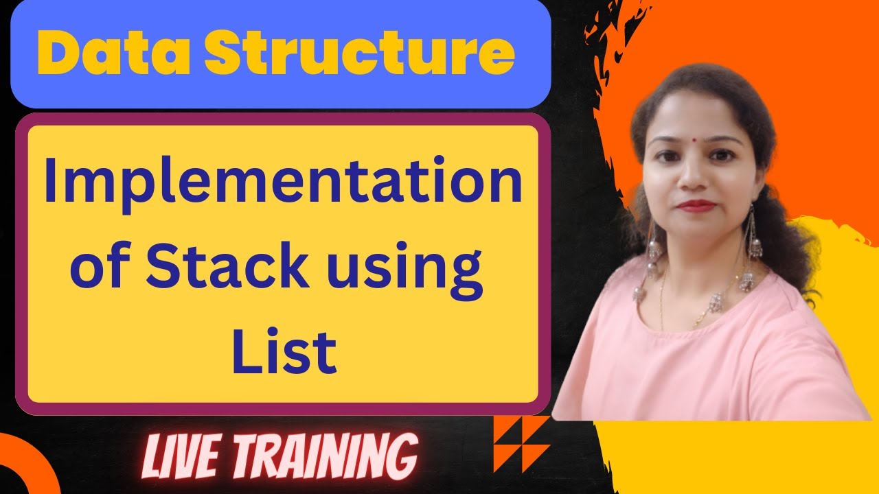 Implementation of Stack using List in Python| Stack Operations using List | Data Structures Class 12