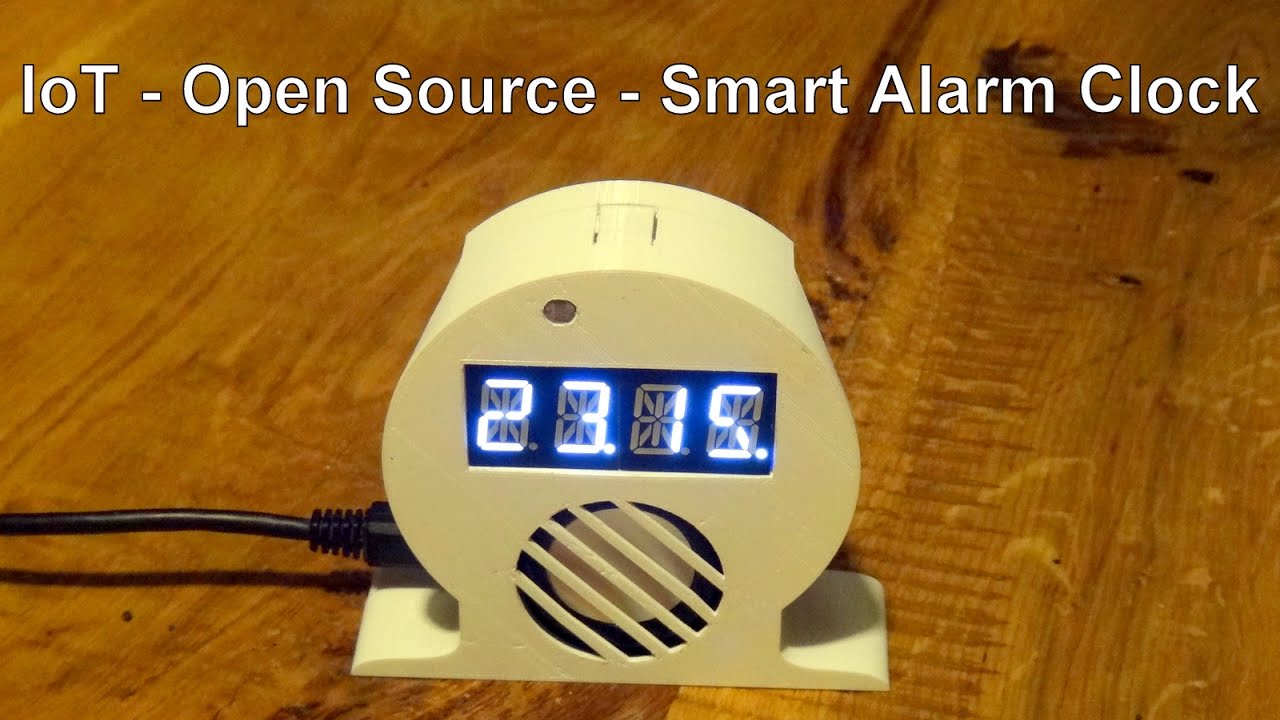 3D-printed Raspberry Pi Zero powered IoT Smart Alarm Clock [Open Source]