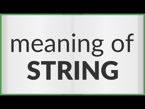 String | meaning of String