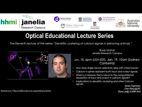 OIG-ABG- Lecture 11- Dendritic clustering of calcium signals in behaving animals