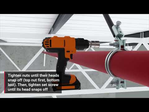 nVent CADDY Total Stamped Seismic Installation
