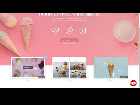 Eis - Ice Cream Shop WordPress Theme cone ice cream Easy Create Website