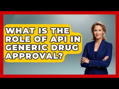 What Is The Role Of API In Generic Drug Approval? - Pharmaceutical Insights