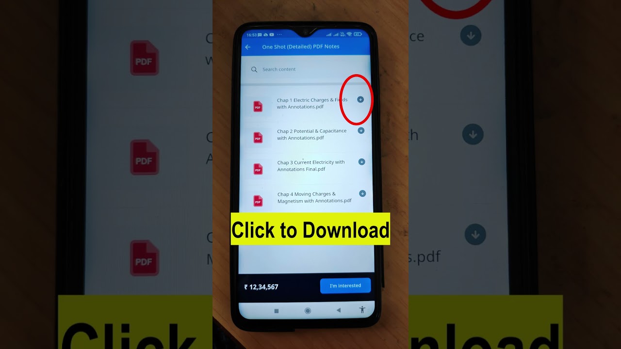 How to Download FREE NOTES Class 12 & 11 Physics