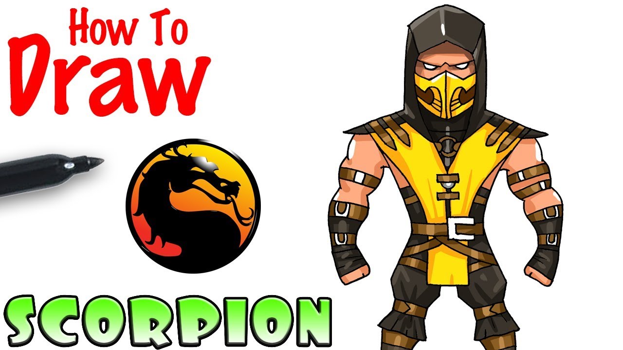 How to Draw Scorpion | Mortal Kombat