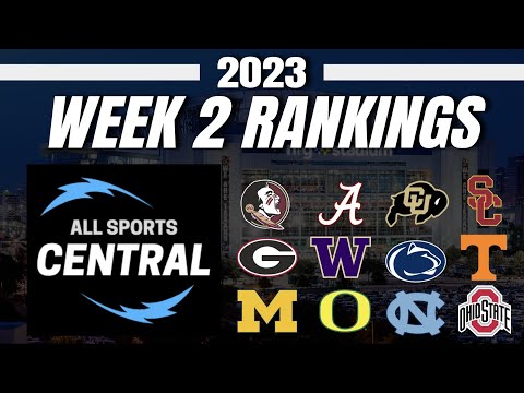 2023 Week 2 College Football Rankings! - CFB Top-25