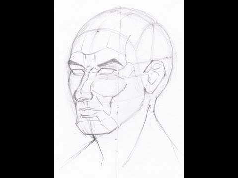Уроки живописи — Drawing The Head — How To Draw Features In Perspective