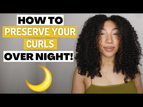 HOW TO SLEEP WITH CURLY HAIR | NIGHT TIME ROUTINE| Kekekurly