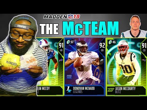 THE MCTEAM! ONLY USING PLAYERS WHOSE LAST NAMES START WITH MC! Madden 19 Ultimate Team