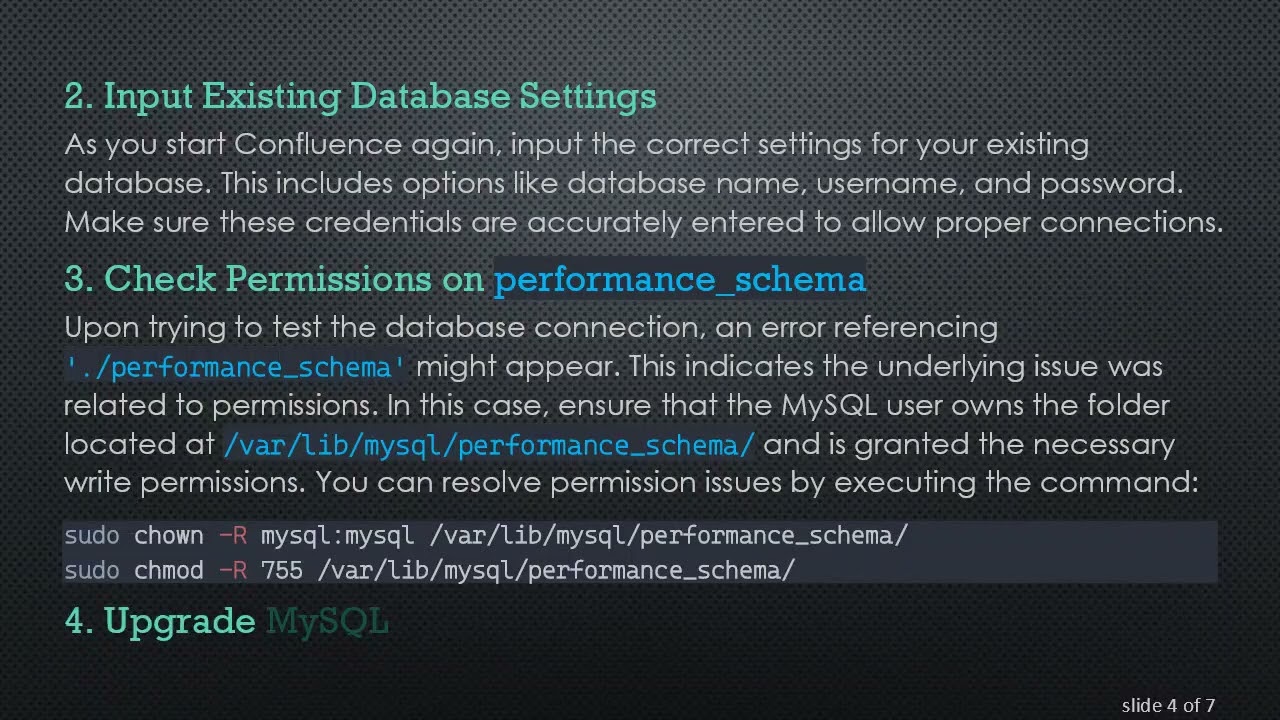 Resolving Your database Storage Engine could not be determined Error in Confluence Server