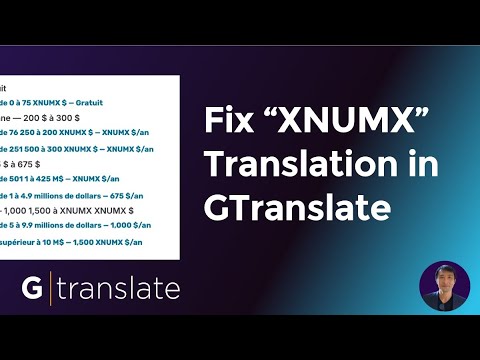 Fix “XNUMX” Translation Issue in GTranslate – How to Edit Numbers Using Block Editing