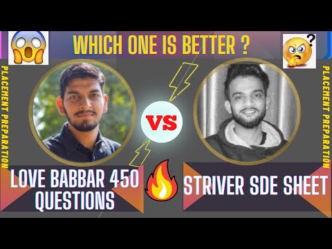Striver SDE Sheet VS Love babbar 450 questions| DSA | Data Structures & Algorithms| Which is Better😱