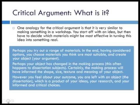Dissertation structure