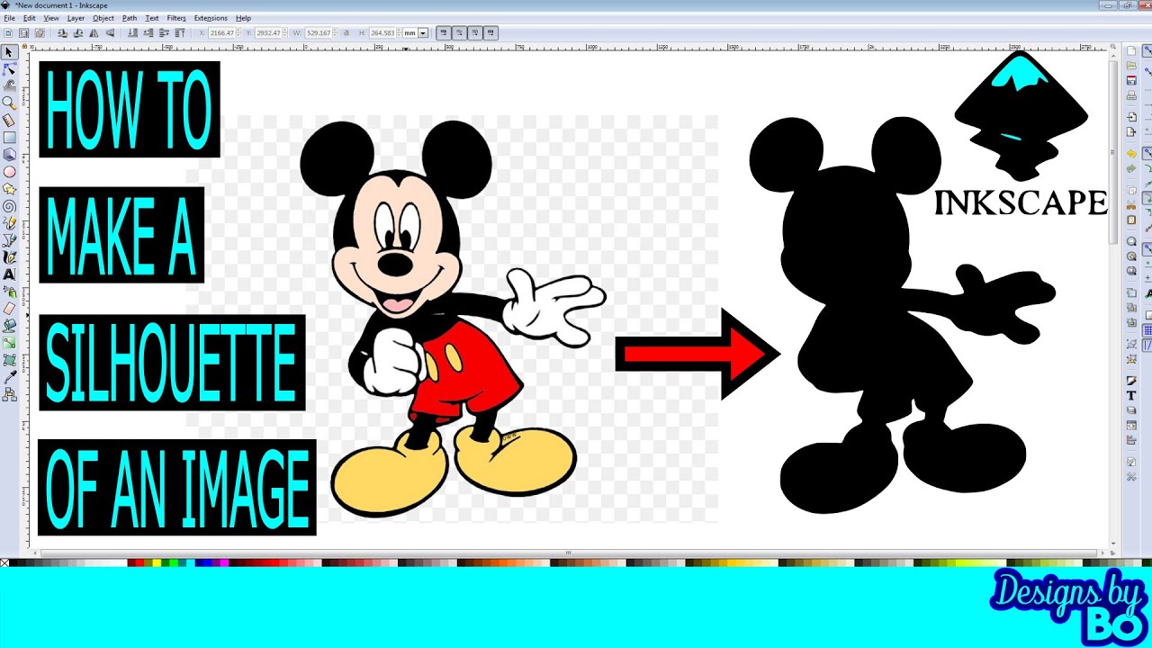 Make A Silhouette of Any Image In Inkscape_Inkscape for Beginners Tutorial_Free Vector Program